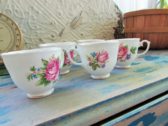 Five Royal Stuart Spencer Stevenson England Tea Cups | Etsy