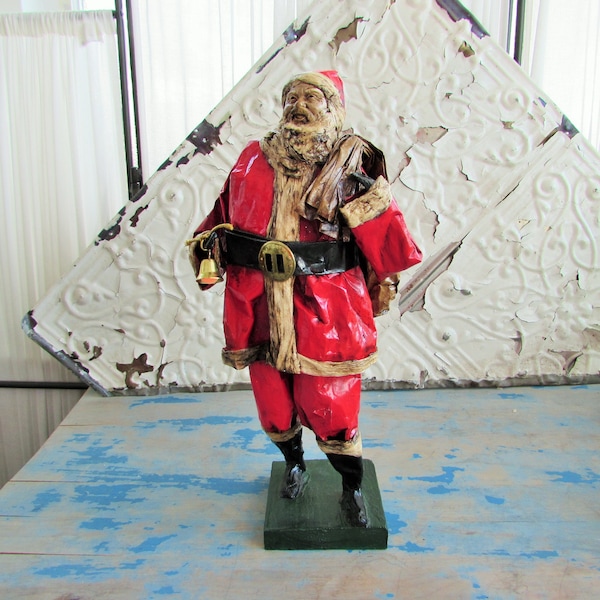 Paper Mache Santa - Etsy