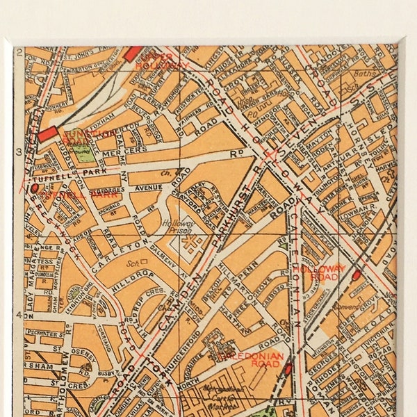 1930s Vintage Map - Etsy