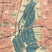 1930s VINTAGE LONDON MAP, North London, Walthamstow, Upper Clapton ...