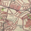 1940s VINTAGE LONDON MAP, North London, Barnet, Whetstone, Matted ...