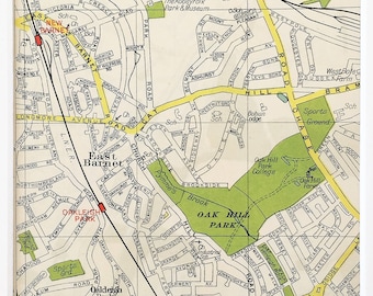 Antique London Map Wall Art - Etsy UK