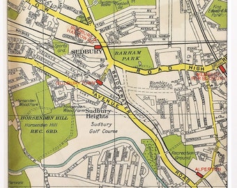 1940s London Map - Etsy
