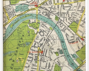 1940s London Map - Etsy