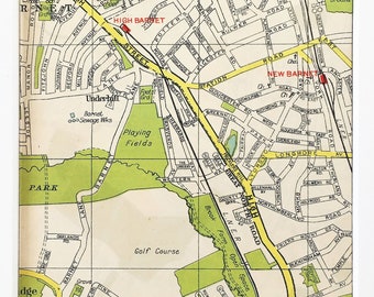 1940s London Map - Etsy