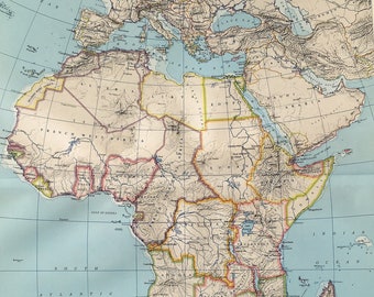 1950s Map of Europe - Etsy Singapore