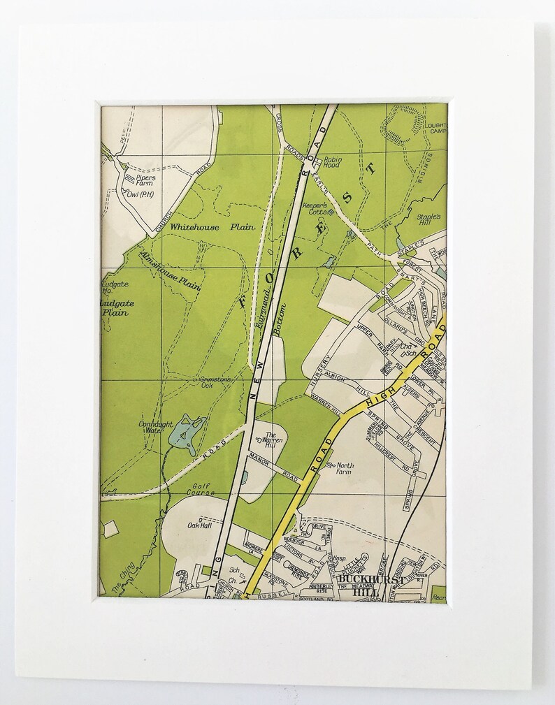 1940s VINTAGE LONDON MAP North East London Epping Forest - Etsy UK