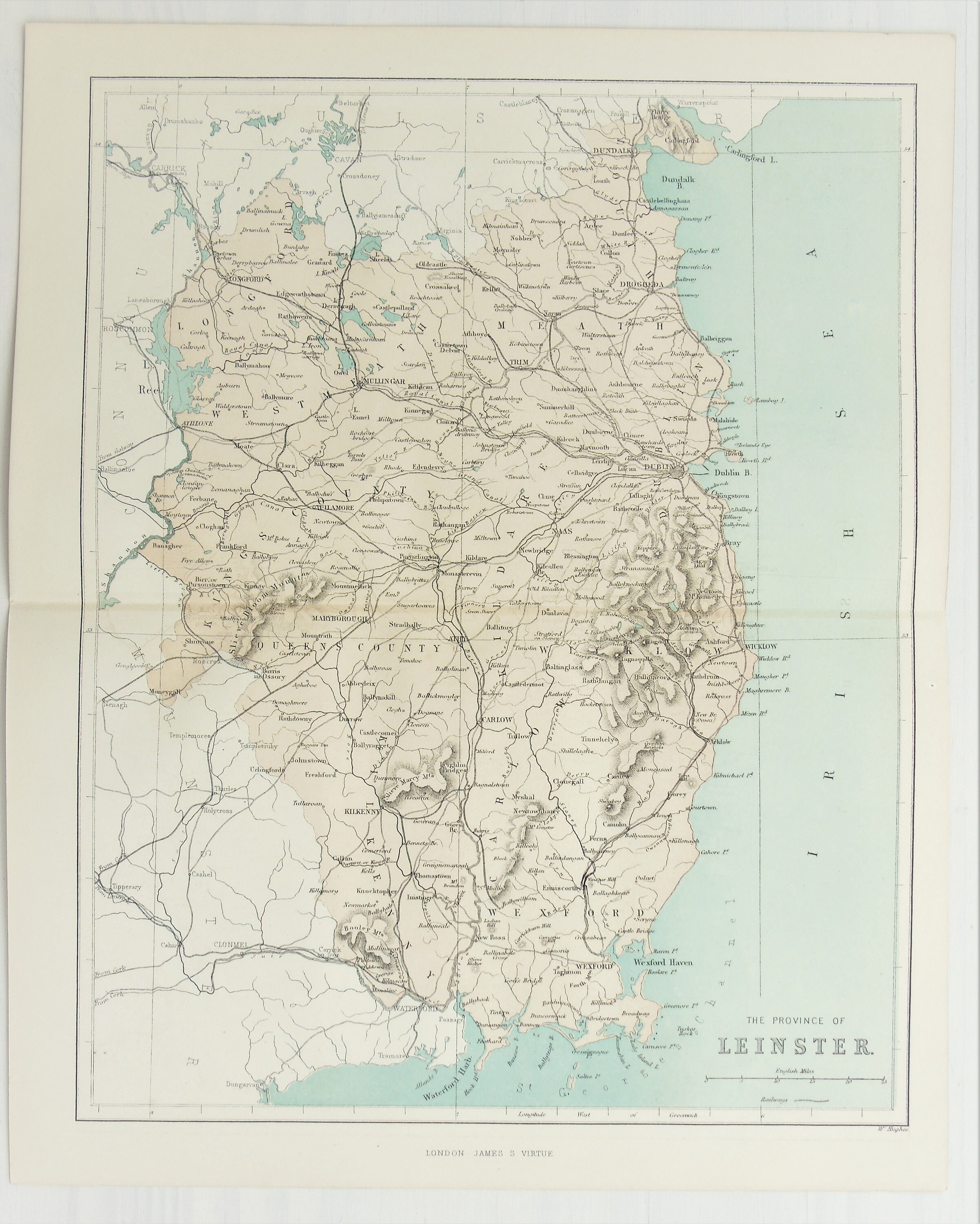Globes & Maps Home Décor British Isles Population Antique Folding ...