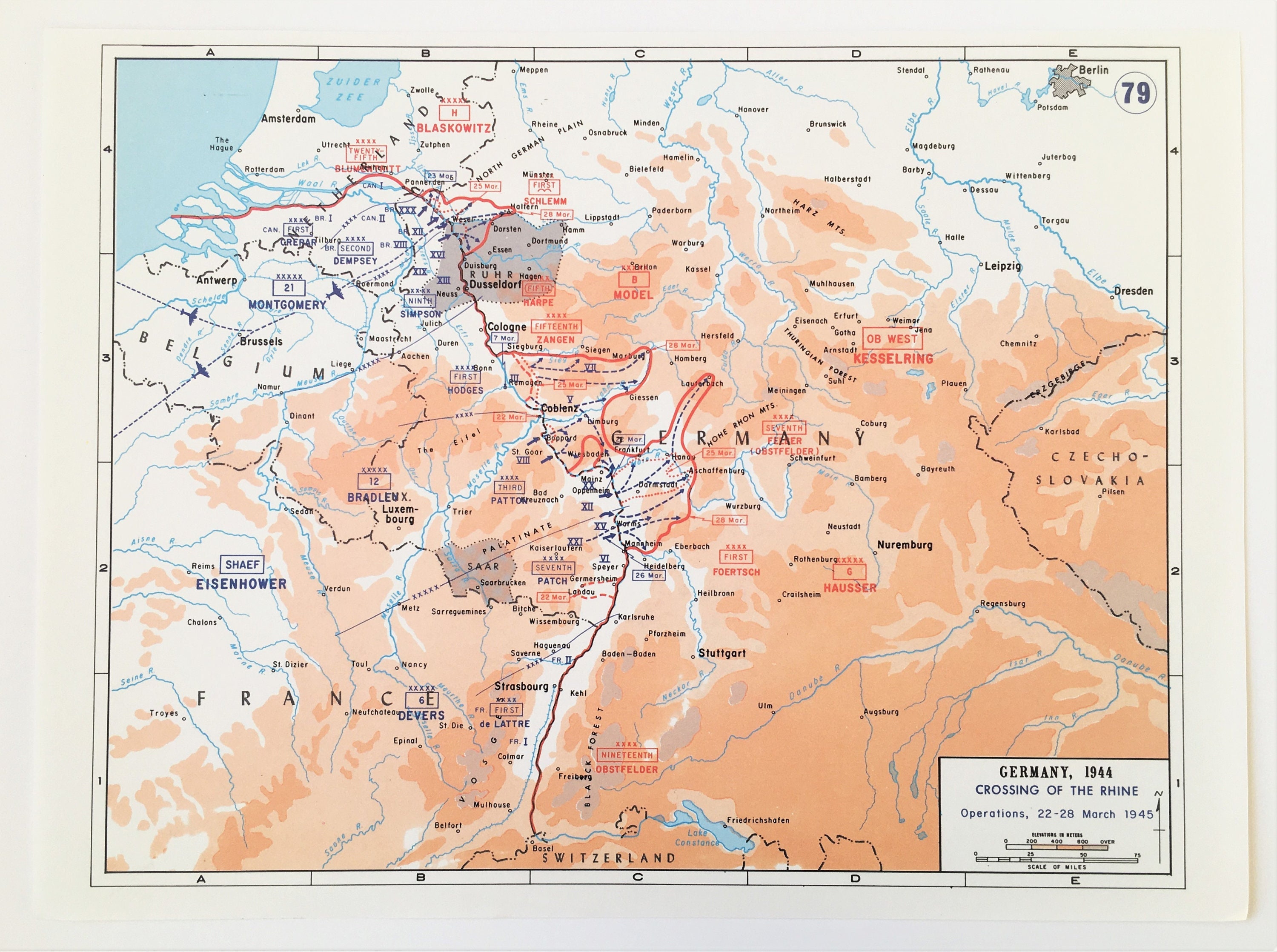 Rhineland Map Ww2