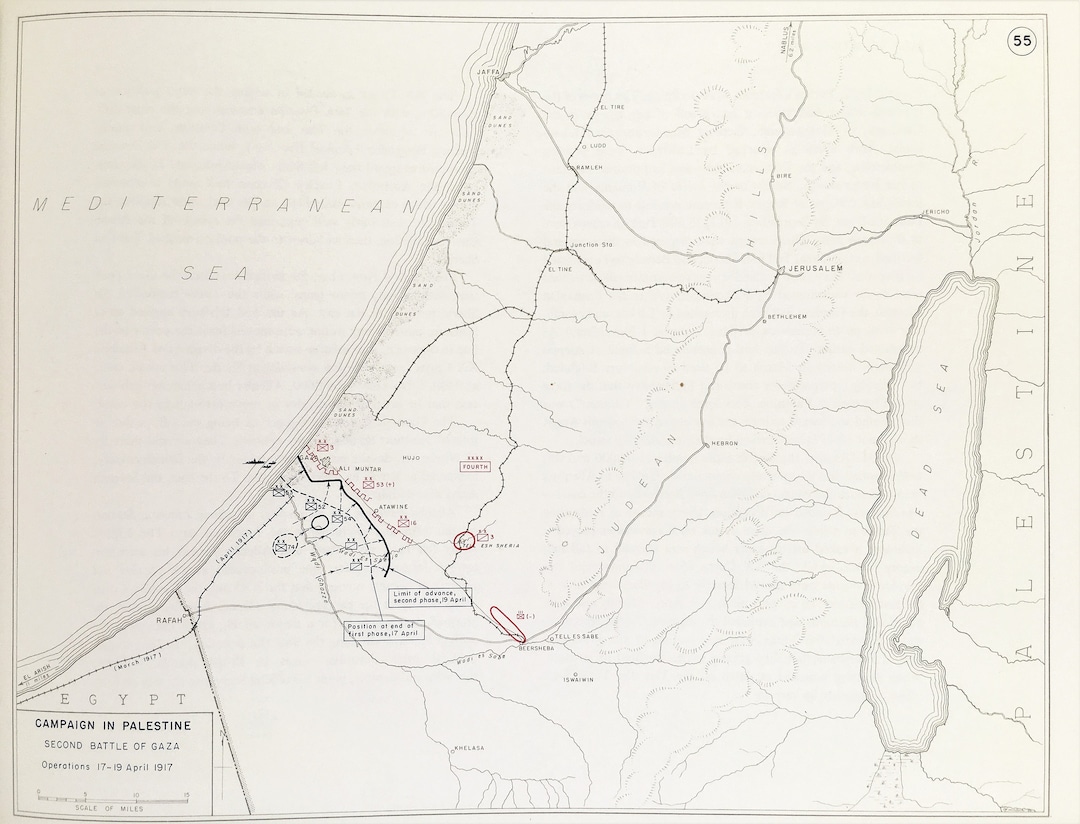 Palestine 1917, Gaza, First World War, Military History, 1960 Vintage ...