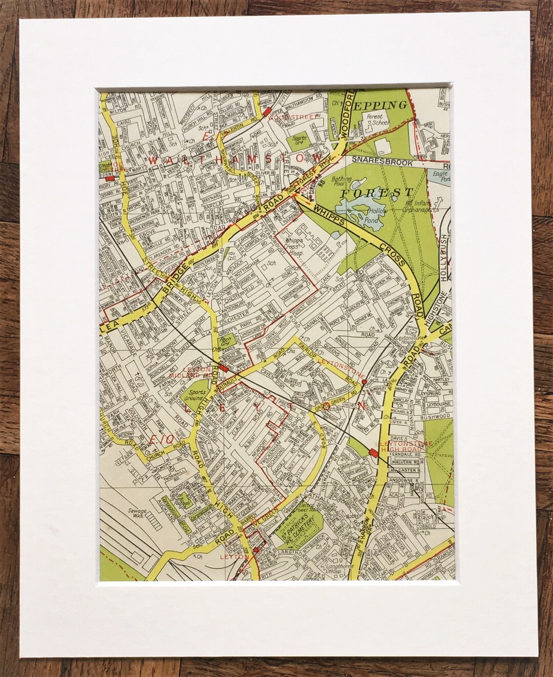 C. 1960 VINTAGE LONDON MAP North East London Epping Forest - Etsy UK