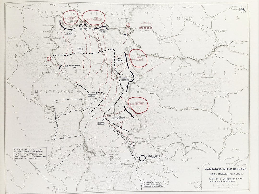 Balkan Campaign 1915, Invasion of Serbia, First World War, Military ...