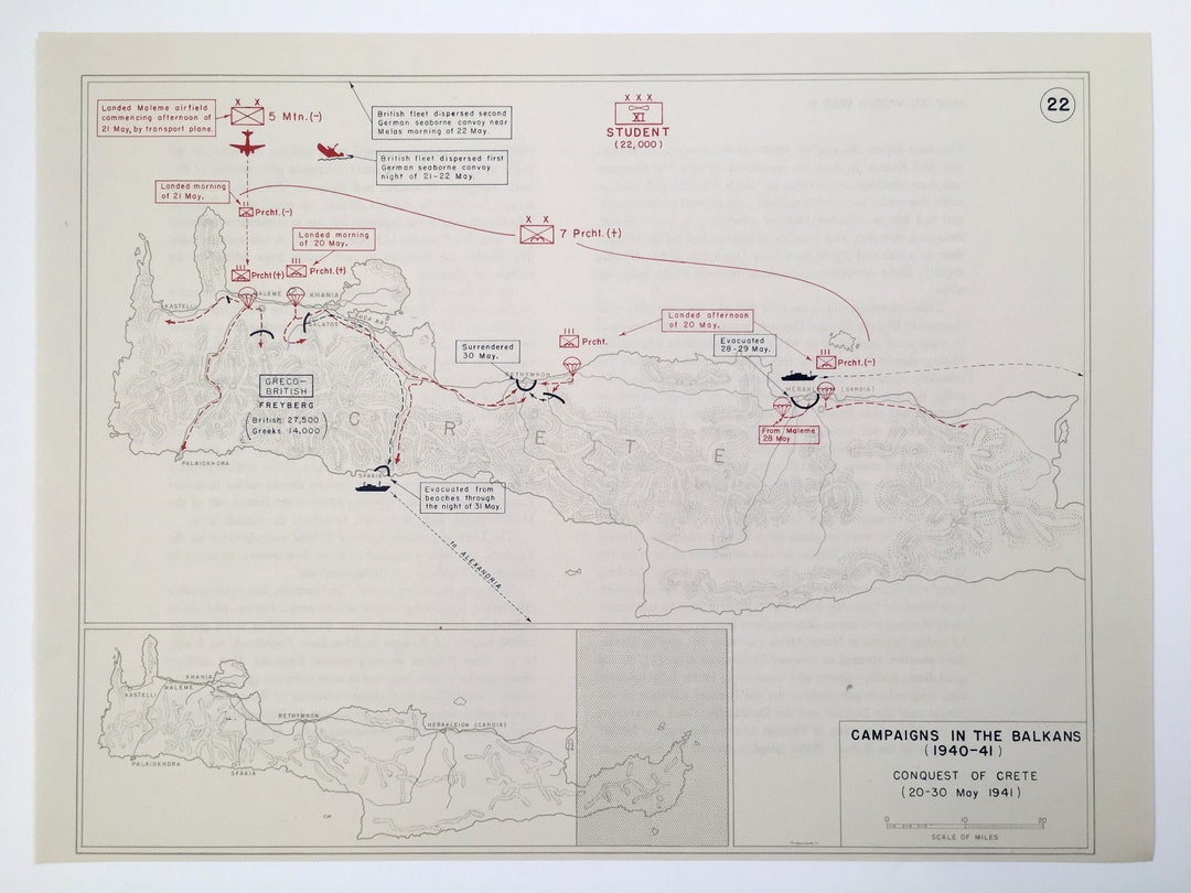 Invasion of Crete, BALKANS CAMPAIGN 1940-41, Second World War, Military ...