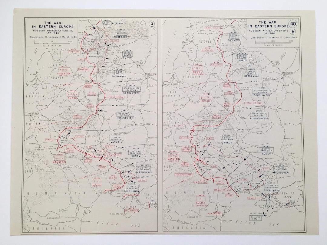 EASTERN FRONT 1944, Second World War, Military History, 1960s Vintage ...