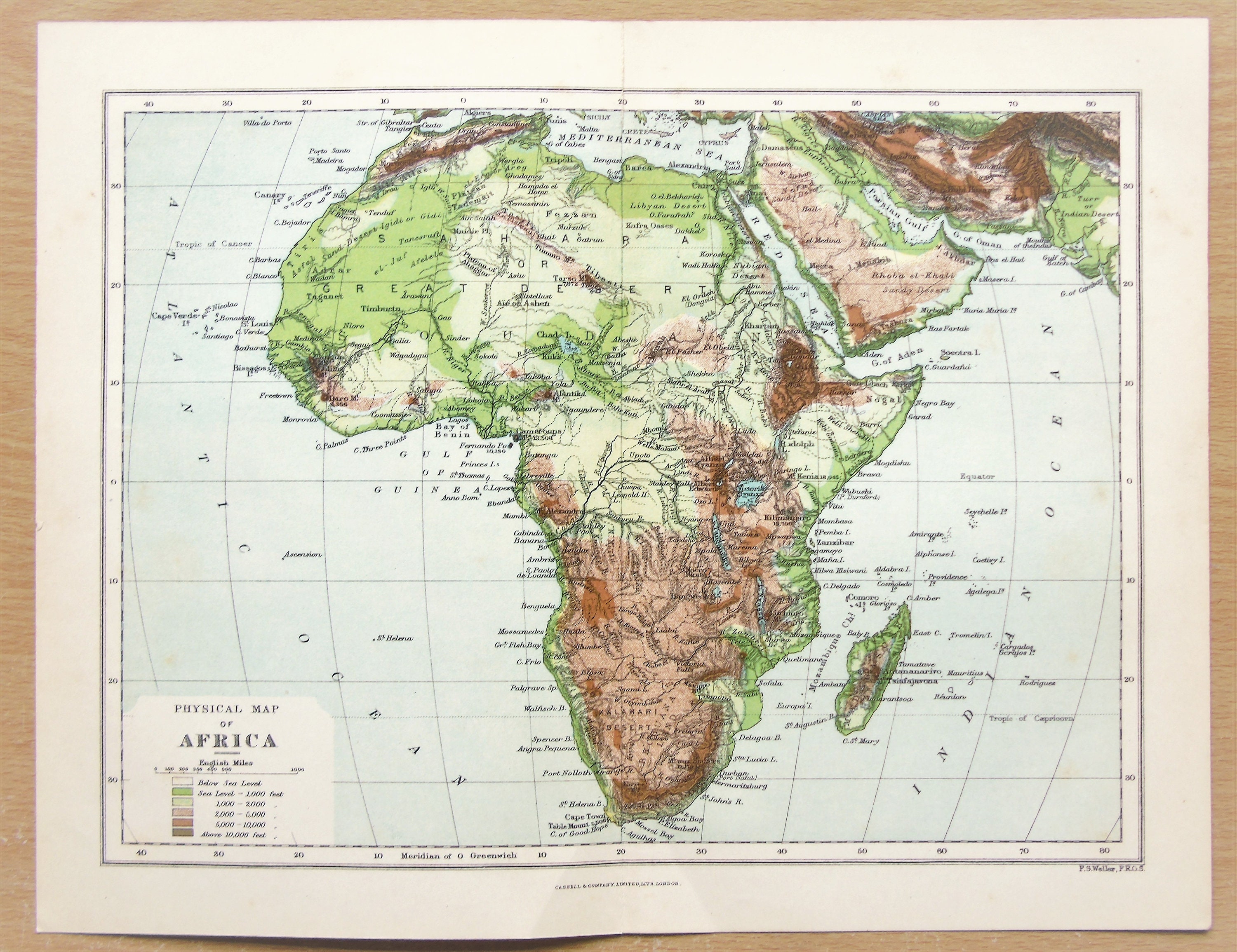 Map Of Africa 1900