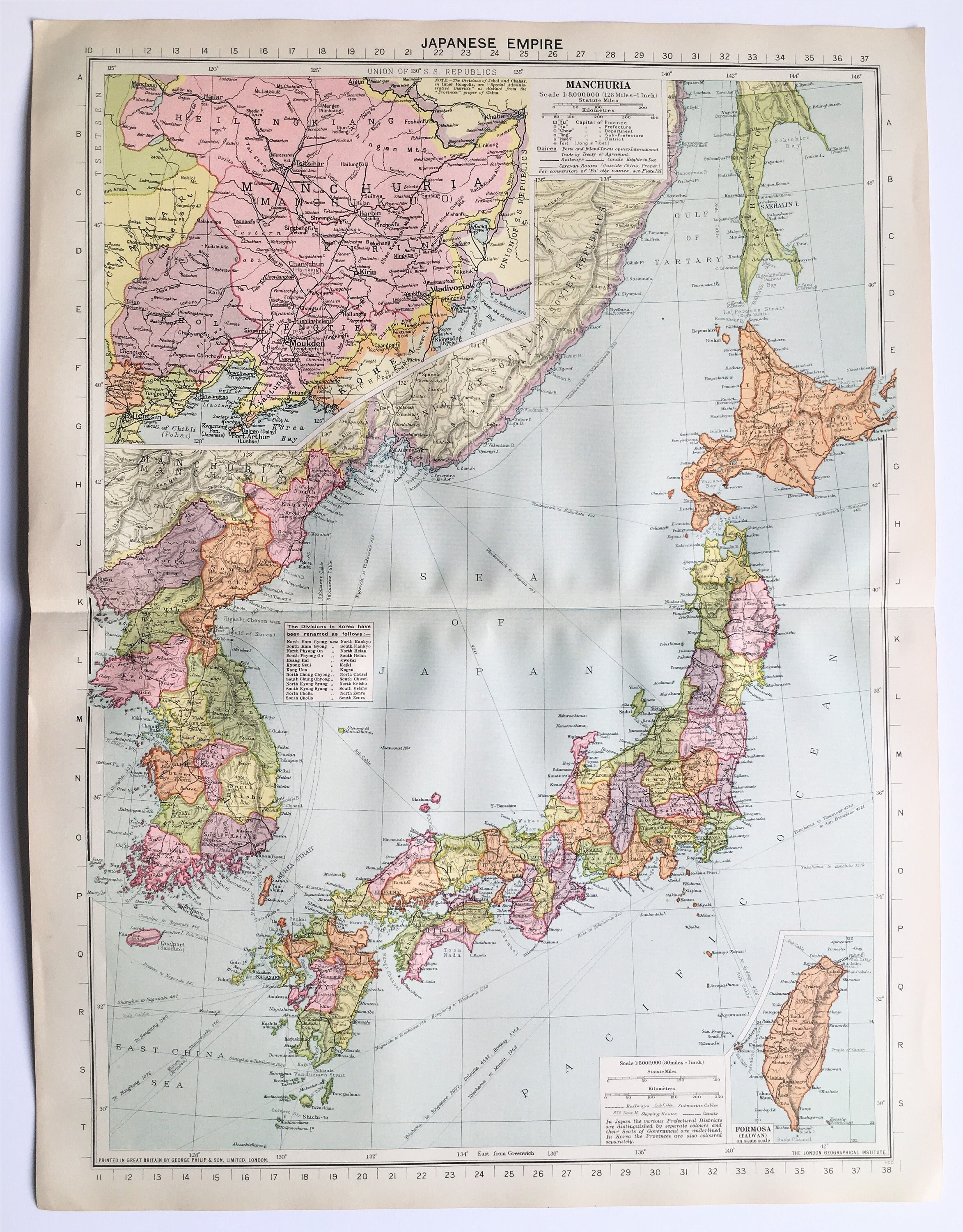 Map Of Japan And Korea