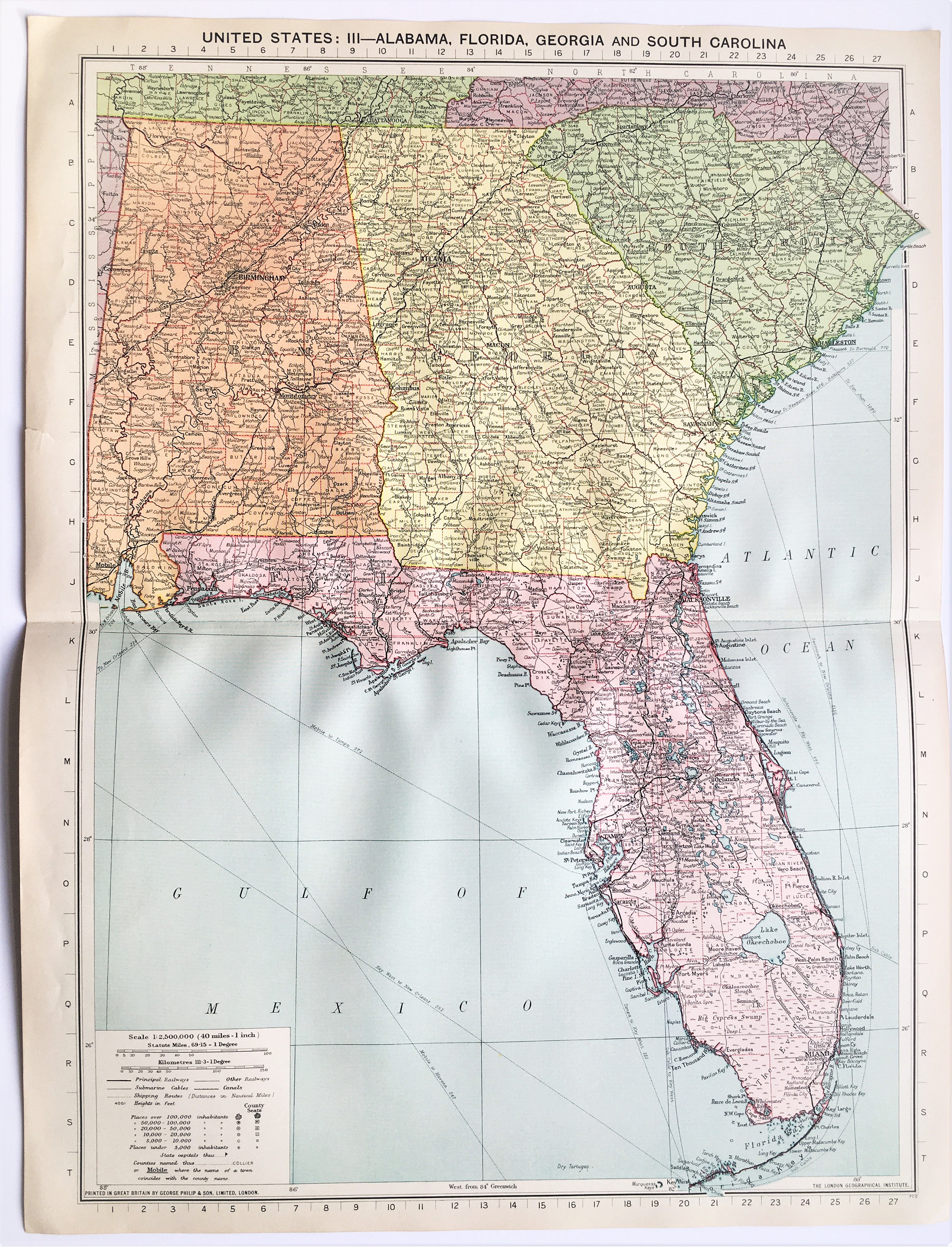 Map Of Florida Alabama And Georgia