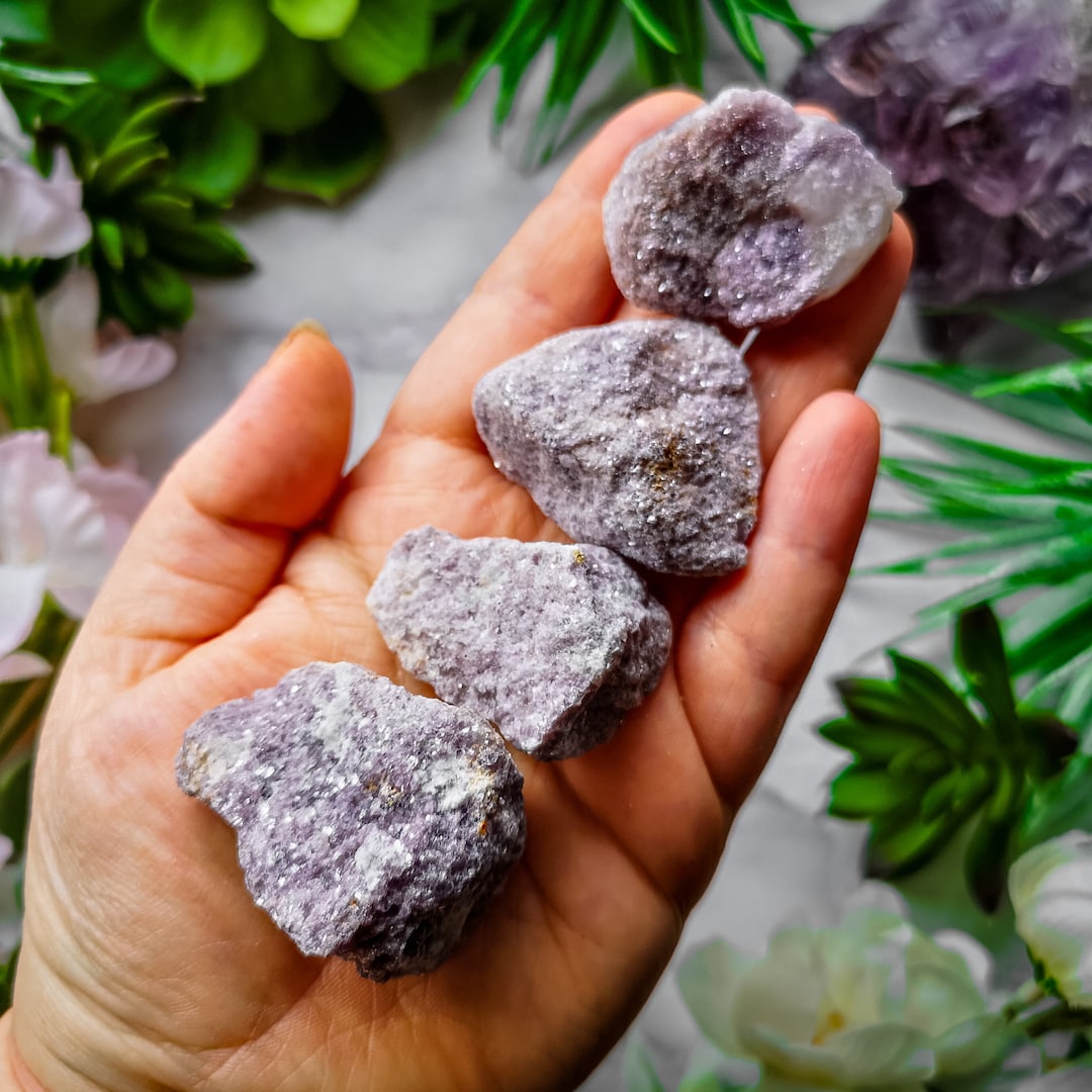 Lepidolite Crystal Chunk Natural Raw Mineral for Healing Calming and ...