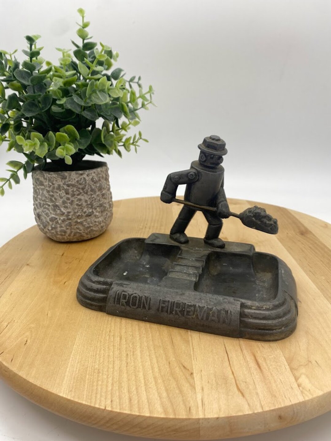 1930s Iron Fireman Ashtray - A.C. Rehberger - Etsy