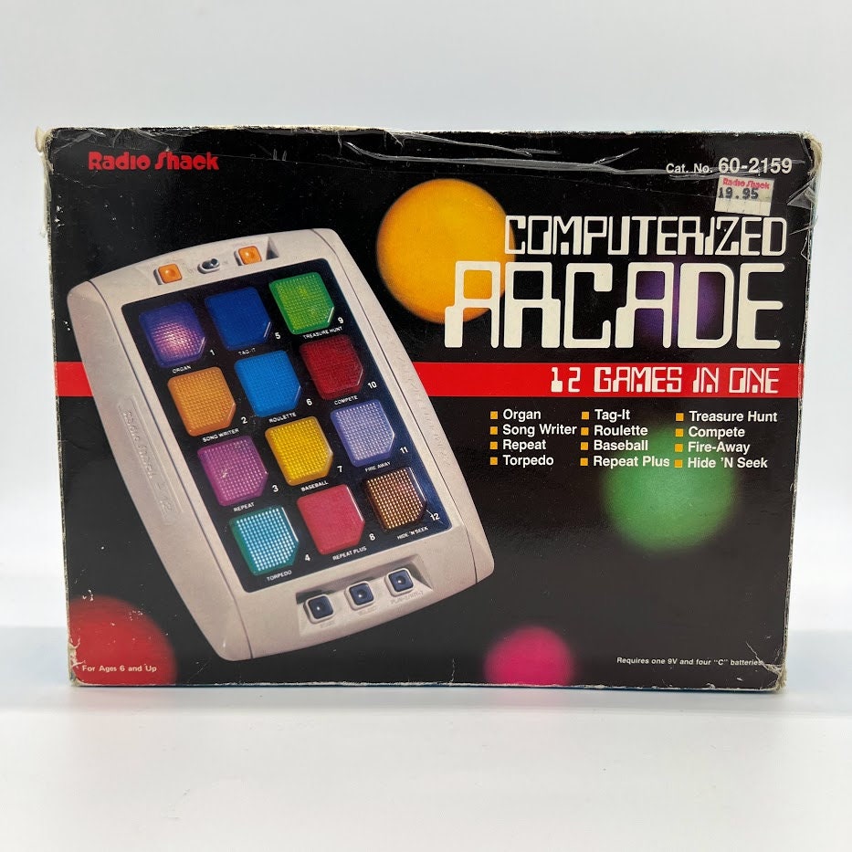 1980's Radio Shack Computerized Arcade - Etsy