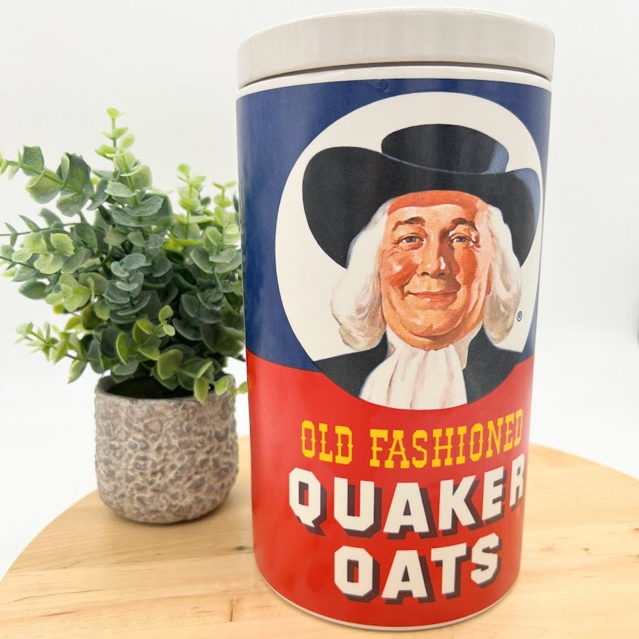 Vintage Ceramic Quaker Oats Canister 100th Anniversary 1970s - Etsy
