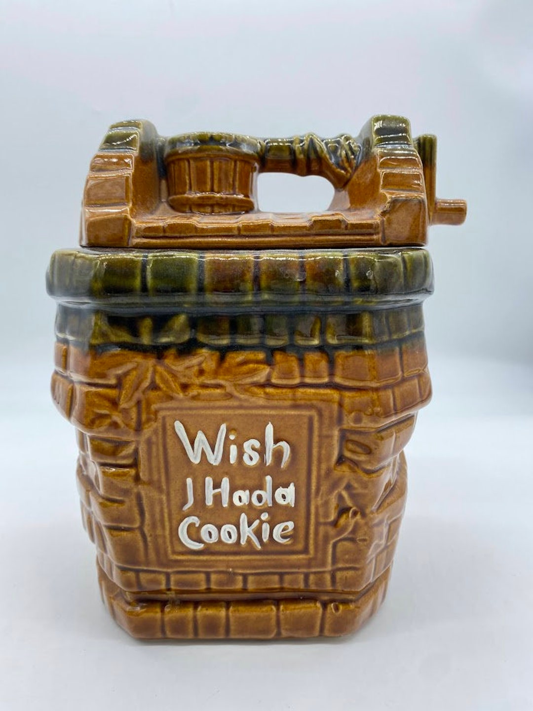Vintage Mccoy "wish I Had A Cookie" Wishing Well Cookie Jar USA Pottery ...