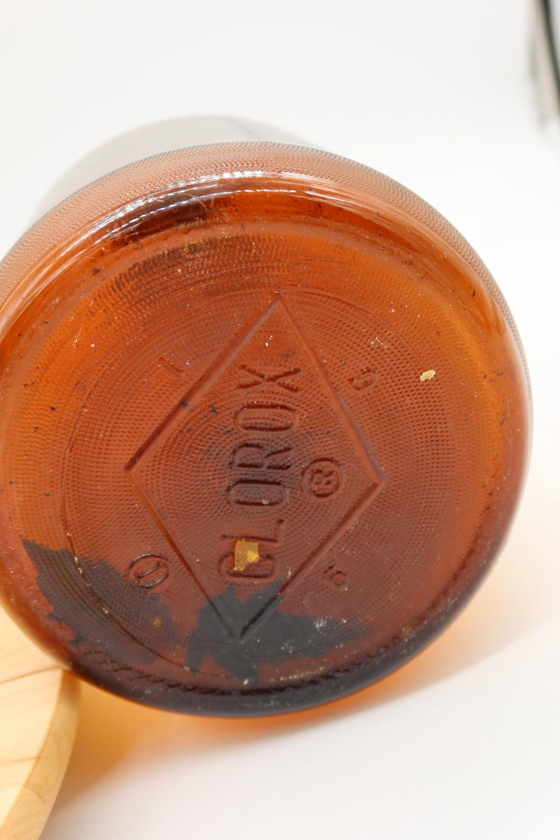 Vintage Glass Clorox Bottle Embossed Amber Brown Gallon Jug - Etsy