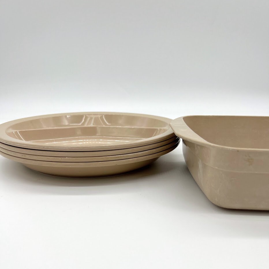 Vintage Anchor Hocking microware Melamine Cook and Serve Set 5pcs - Etsy