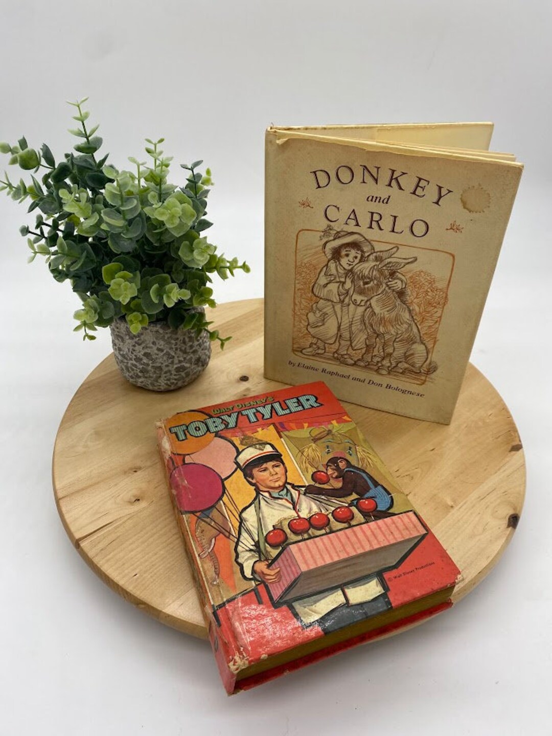 Walt Disney's TOBY TYLER and Donkey and Carlo by Elaine Raphael Lot - Etsy