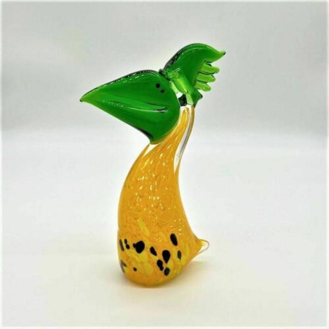 Vintage Fifth Avenue Crystal Blown Glass Art Tropical Toucans, Set of 2 ...