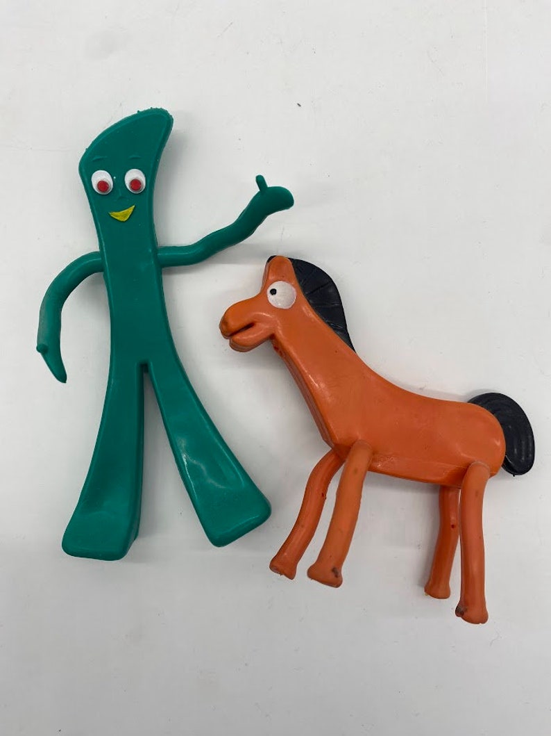 1980s Vintage Gumby & Pokey Jesco Small Rubber Toy Figure Hong Kong - Etsy