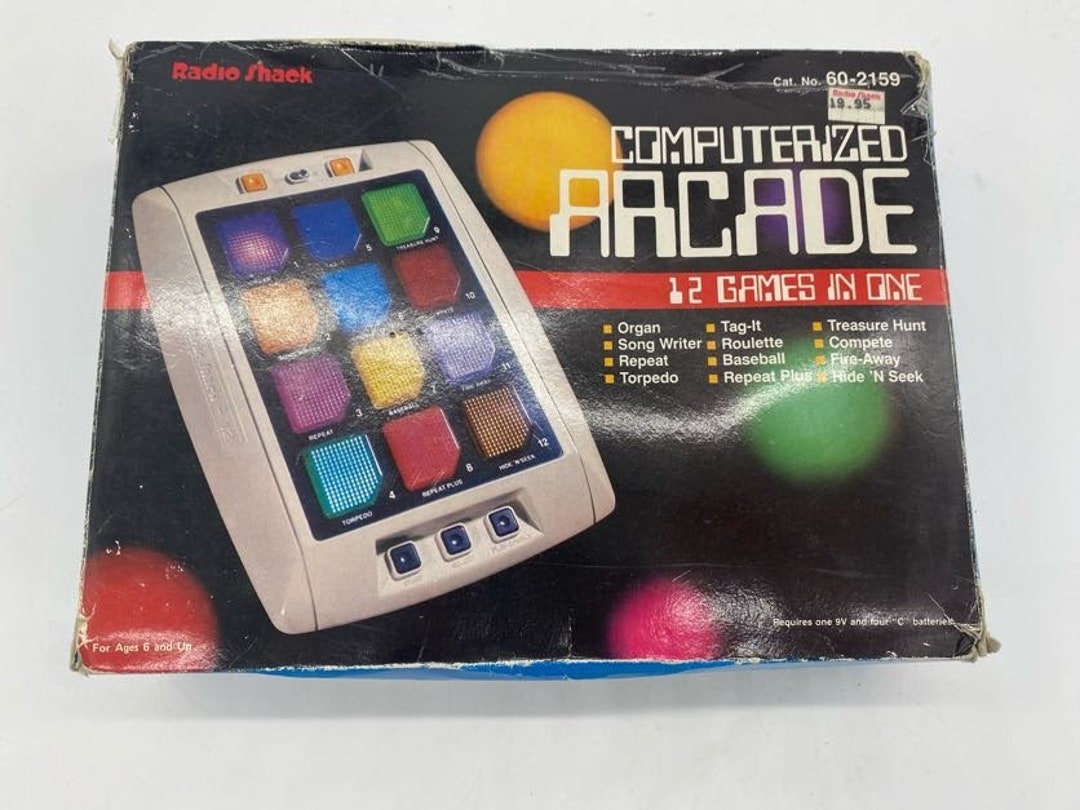 1980s Radio Shack Computerized Arcade W/original Box - 12 Games in One ...
