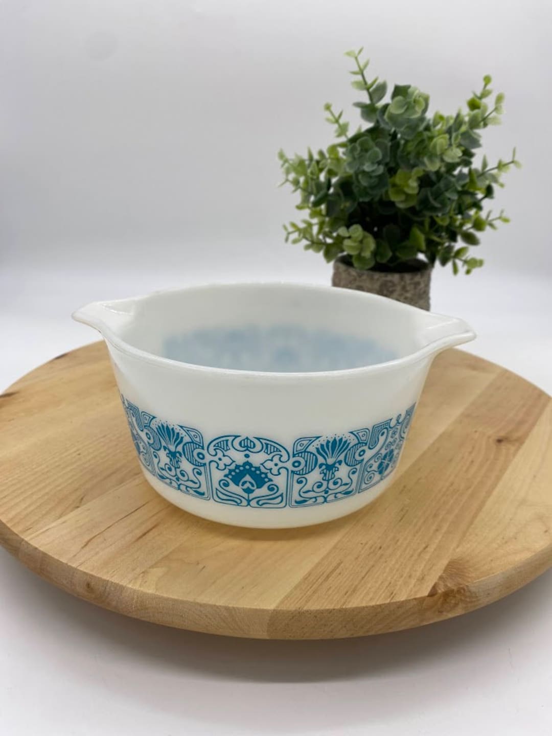 Pyrex Vintage 473 Horizon Blue Pyrex 1 Quart Round Casserole Dish ...