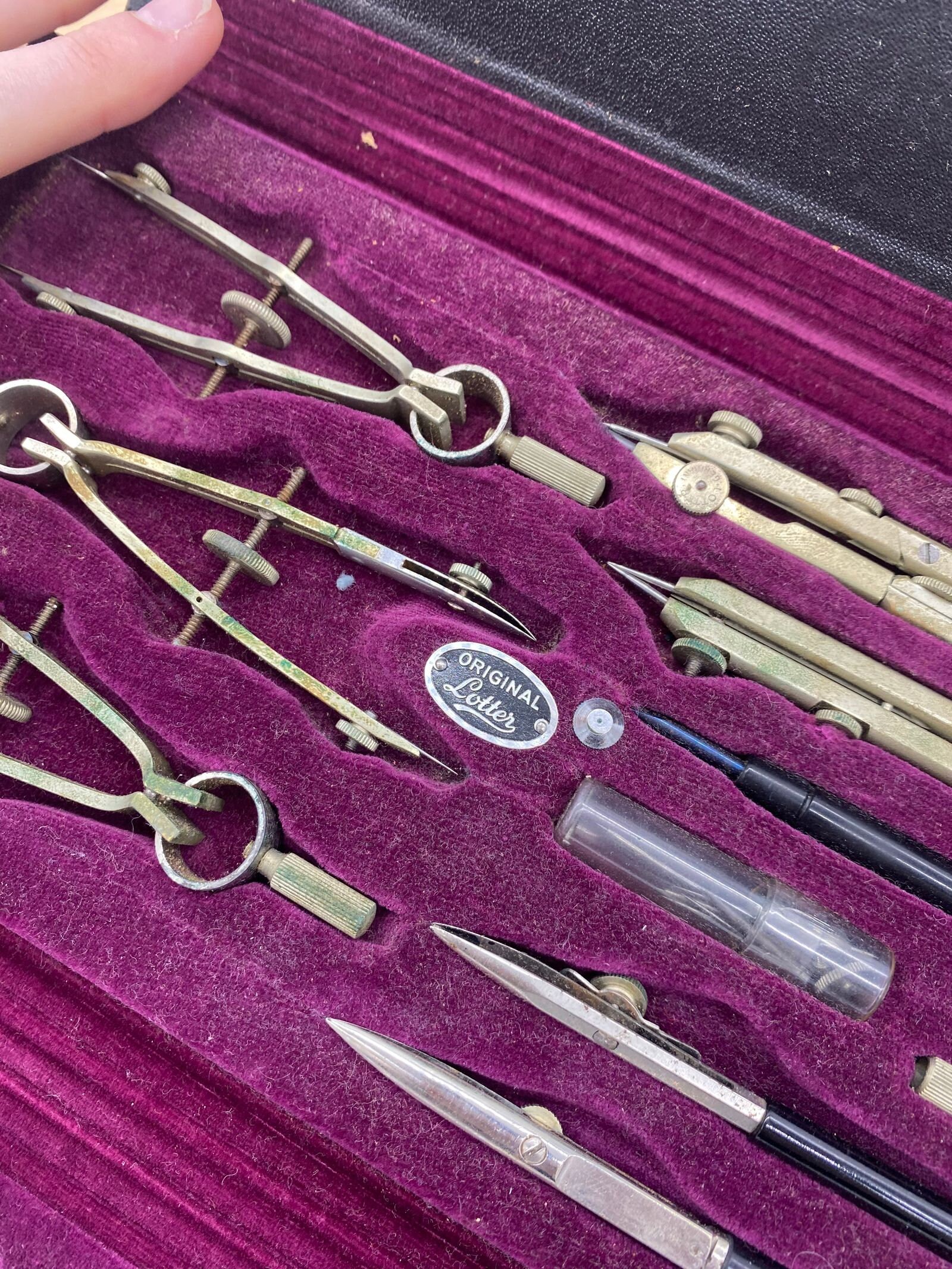 Antique German Original Lotter Drawing/mapping/compass Kit - Etsy