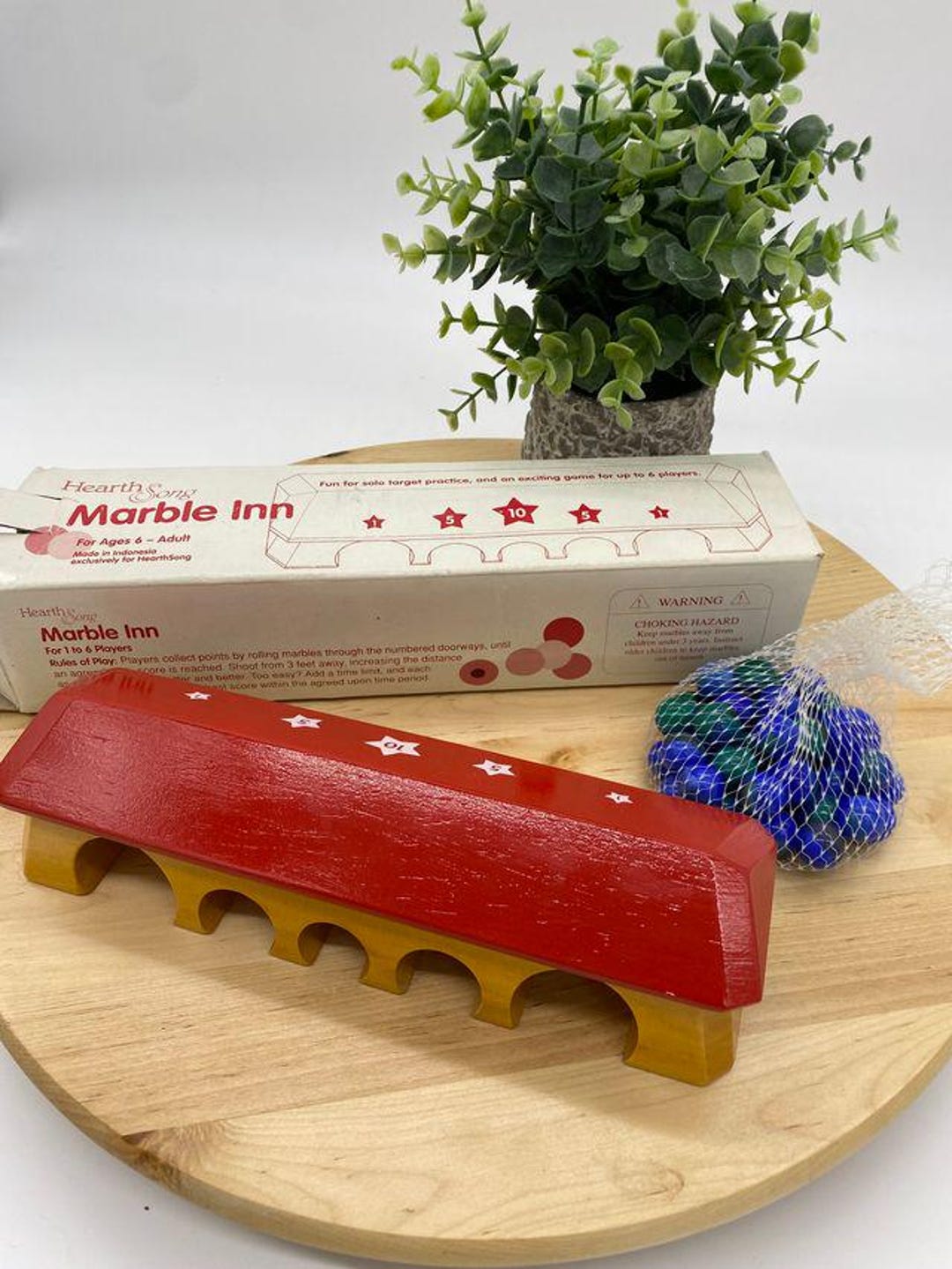 Vintage New Hearth Song Marble Inn Marbles Games With Marble Original ...