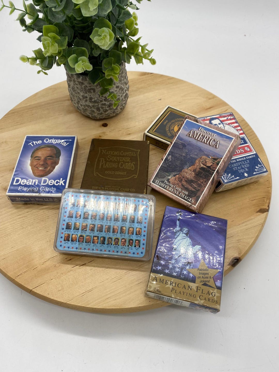American History/presidents/geography Themed Playing Cards Lot of 7 - Etsy