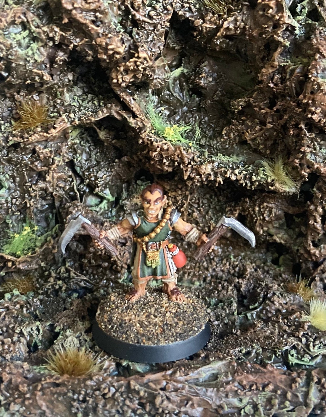 Hand Painted Biff Halfling Monk Reaper Miniature Dnd Mini RPG Character ...