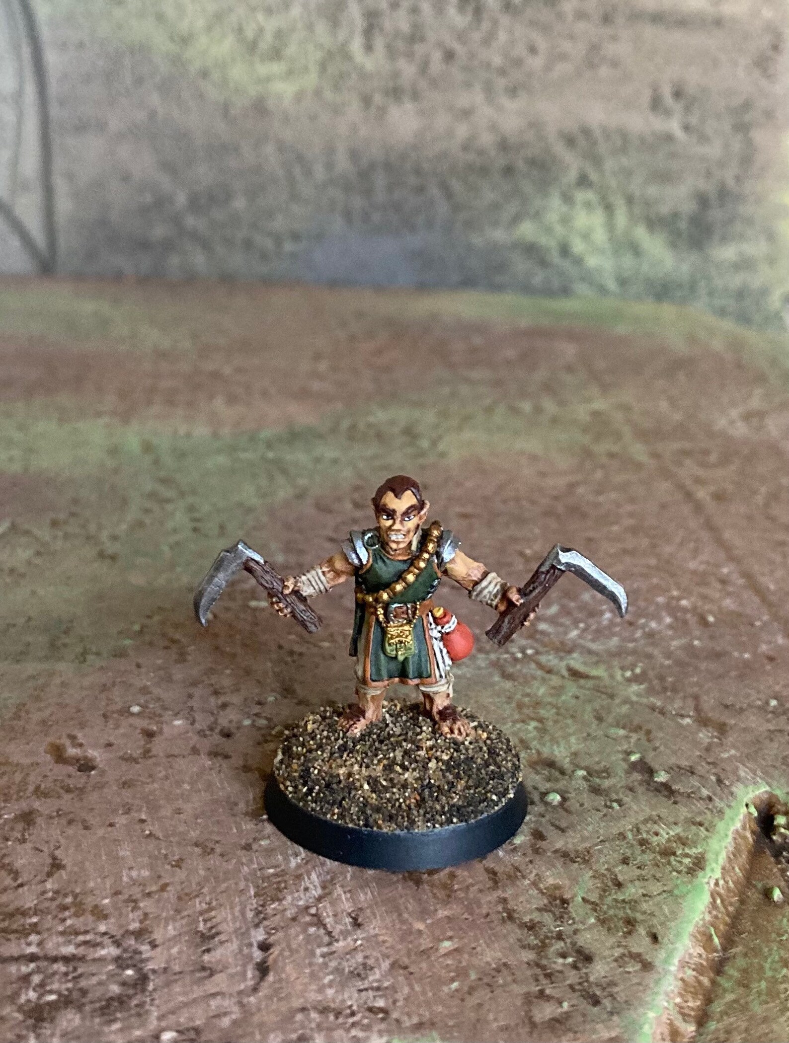 Hand Painted Biff Halfling Monk Reaper Miniature DnD mini RPG | Etsy