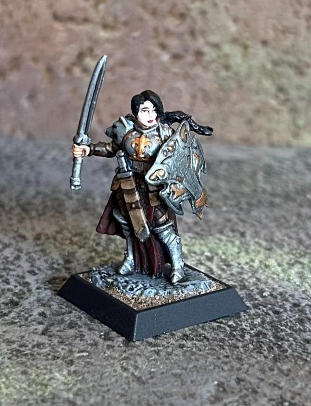 Hand Painted Trista the White Wolf Human Paladin Reaper Miniatures RPG ...