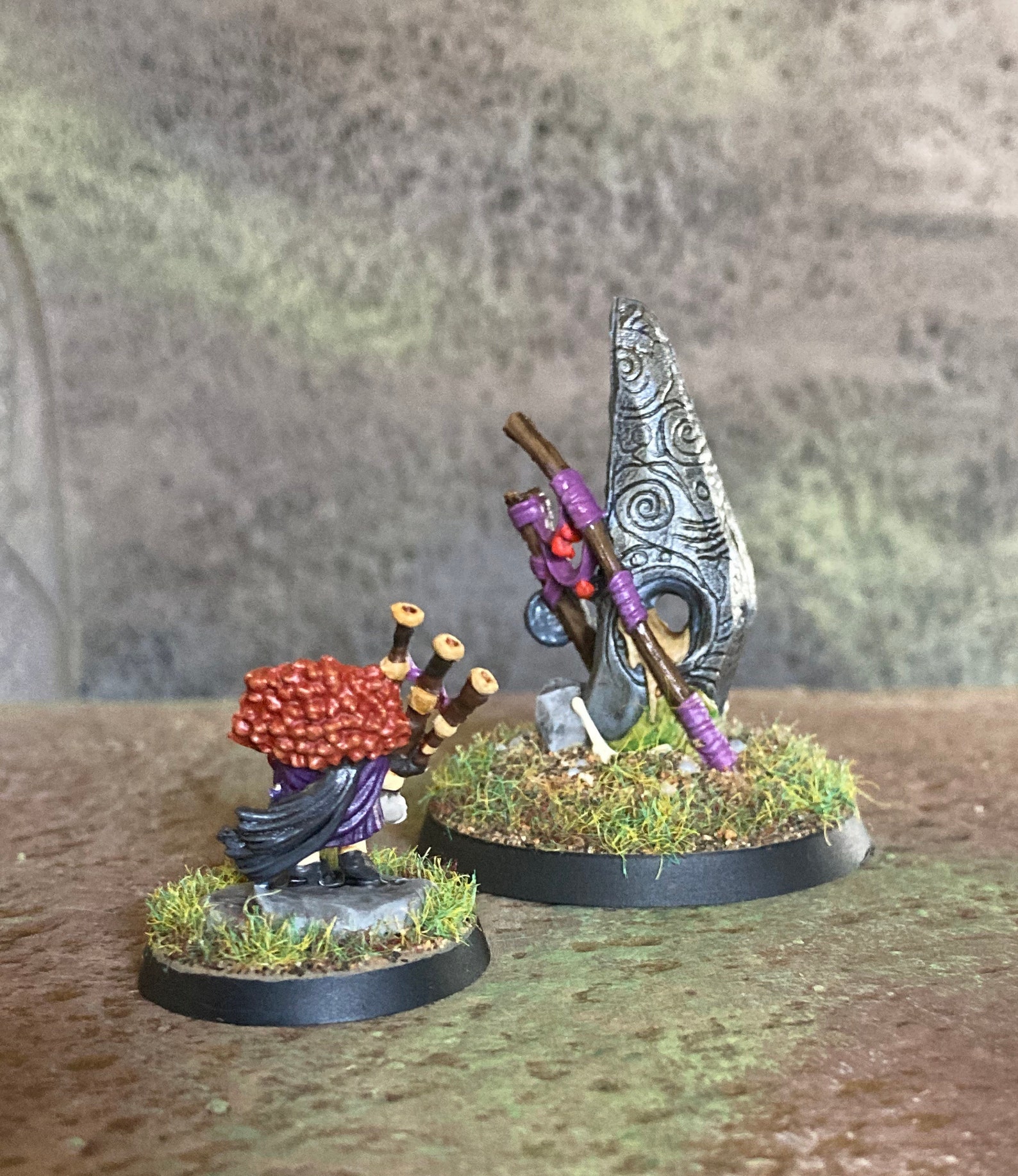 Hand Painted Highlands Familiar and Menhir Stone Reaper - Etsy