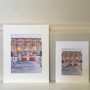 New York City Art Print; Metropolitan Museum of Art Landmark Print ...