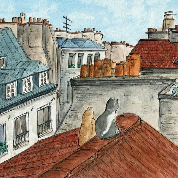 Paris Cats - Etsy