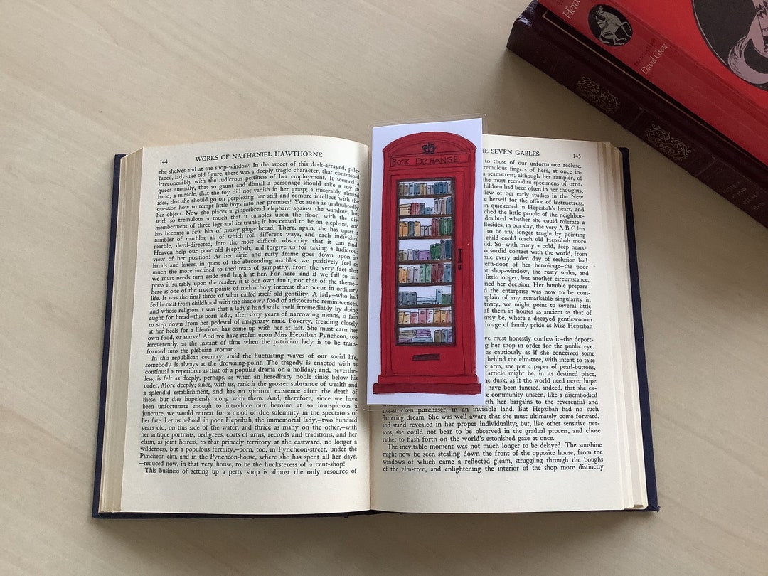Bookmark “book Exchange”, Whimsicle, Art Bookmark, Booklover Gift - Etsy
