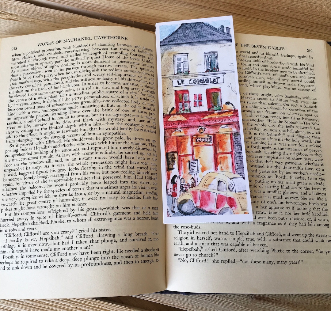 La Consulat Bookmark; French Bookmark, Laminated Bookmark, Booklovers ...