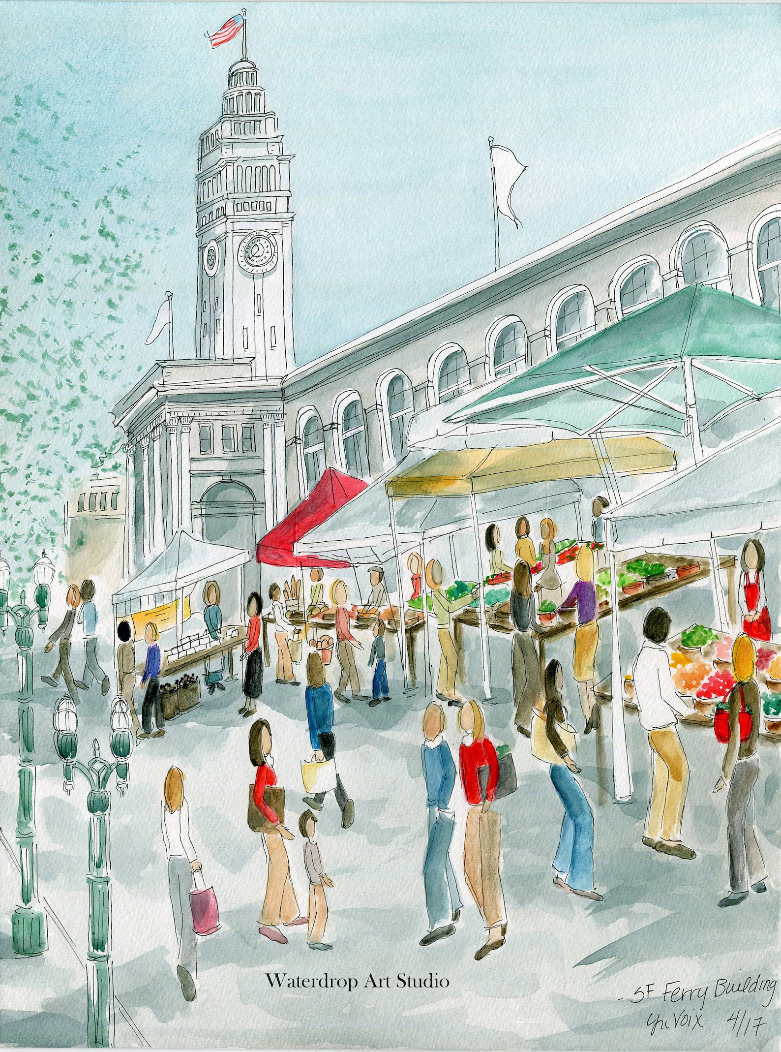 Ferry Building, SF; San Francisco Art; Bay Area Art; Landmark Art, SF ...