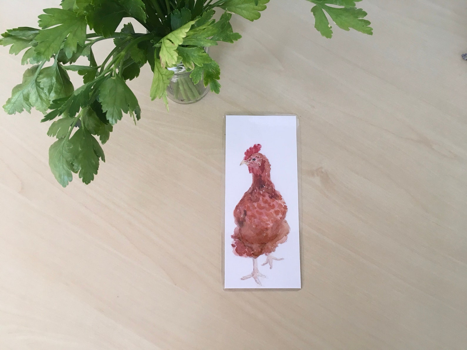 In the Garden Bookmarks Vegetable Bookmarks Chicken - Etsy