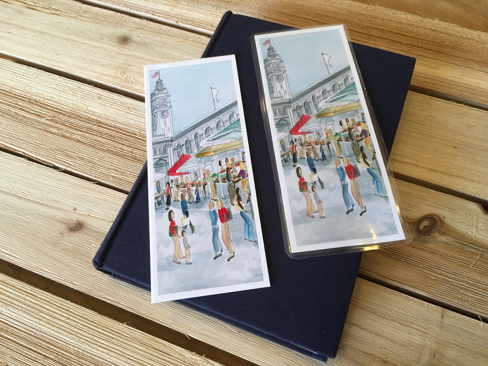 Bookmark “ferry Building Market”; Artsy Bookmark; Whimsical Bookmark ...