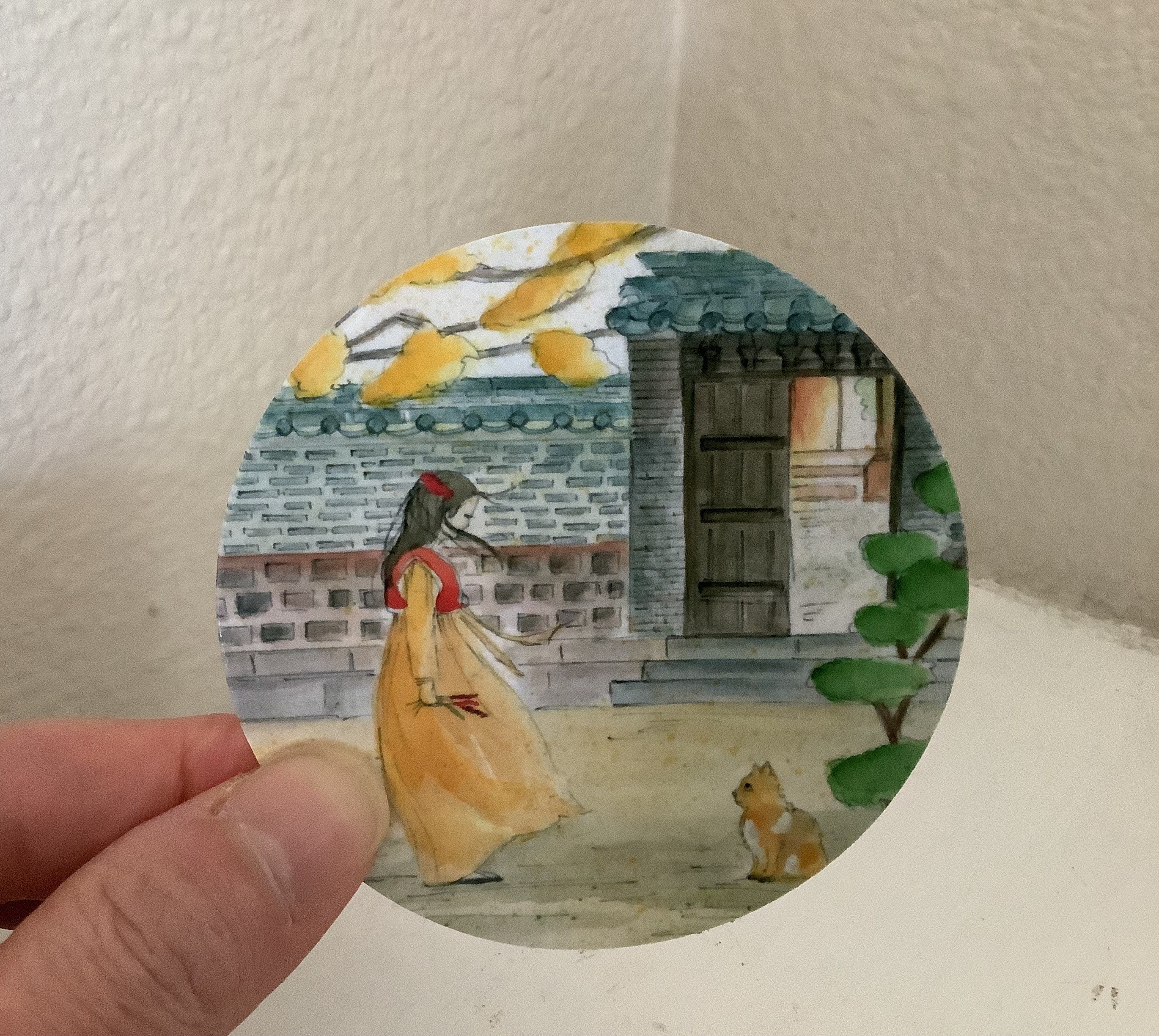 Vinyl Stickers Asian Korean Art Stickers Laminated Water - Etsy