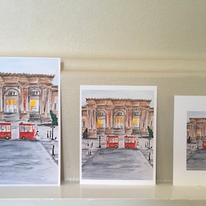 New York City Art Print; Metropolitan Museum of Art Landmark Print ...