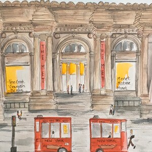 New York City Art Print; Metropolitan Museum of Art Landmark Print ...